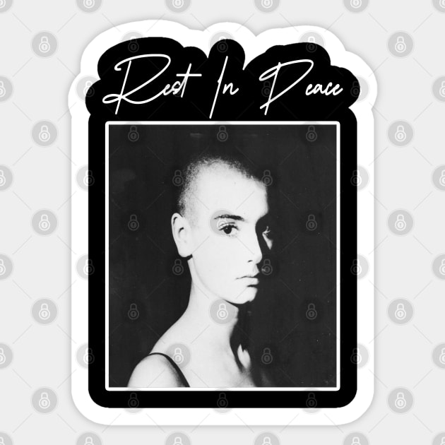 Rip sinead o'connor 1966-2023 - Sinead O Connor - Sticker | TeePublic